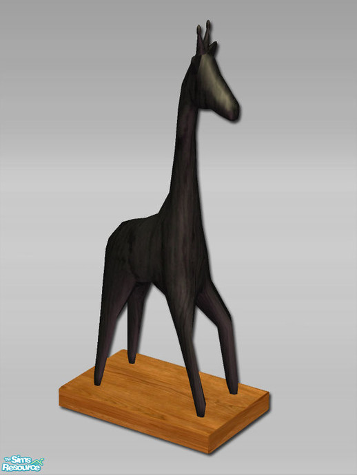 The Sims Resource - Giraffe Sculpture Tall - Rec 01