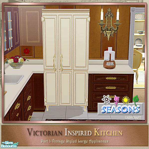 The Sims Resource | Victorian Kitchen Seasons Antique Icebox