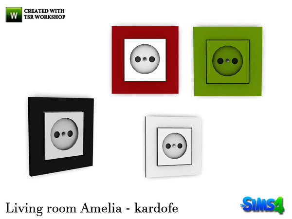 The Sims Resource | kardofe_Living room Amelia_Electric outlet