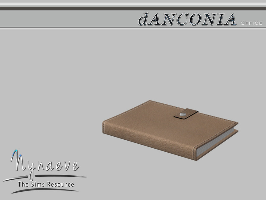 The Sims Resource - dAnconia Leather Notebook