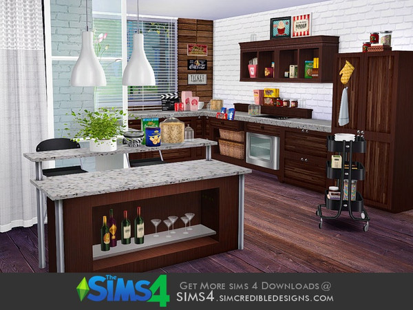 The Sims Resource - Young Way Kitchen - bar