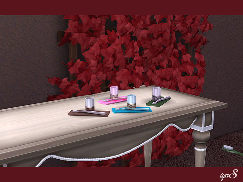 The Sims Resource | Toothbrush with a glass