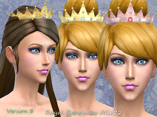 The Sims Resource | Royal Crown for Male and Female Hat - Version 3