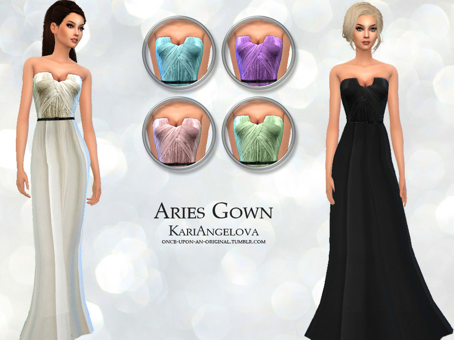 The Sims Resource - Aries Gown - mesh needed