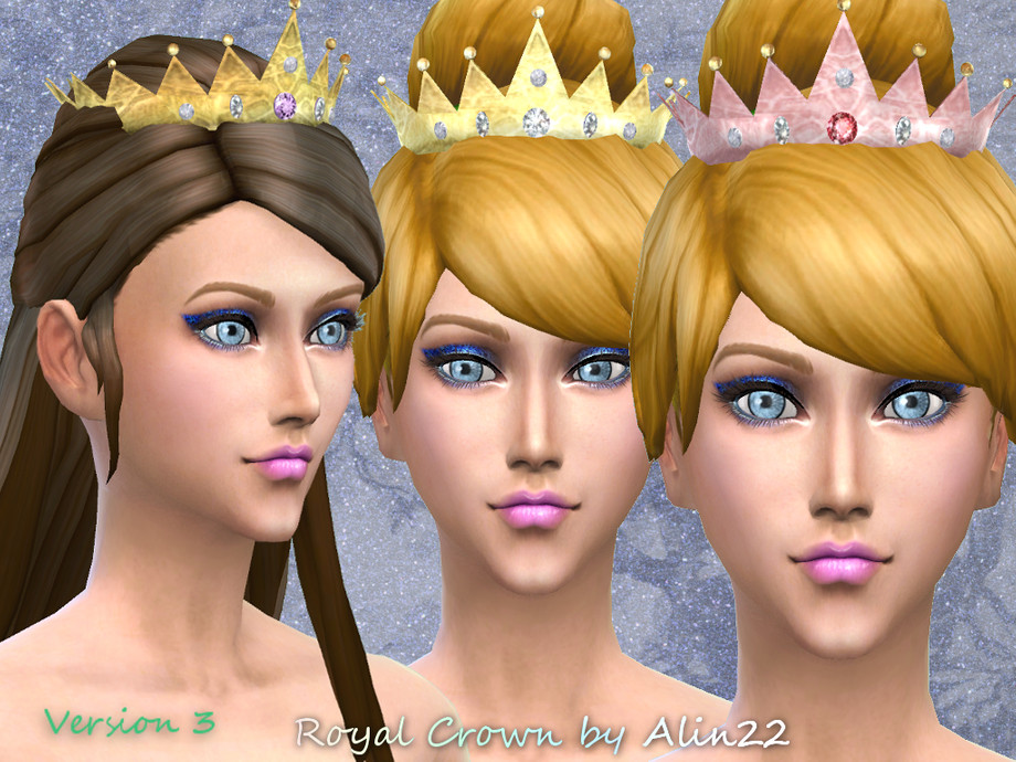 The Sims Resource | Royal Crown for Male and Female Hat - Version 3
