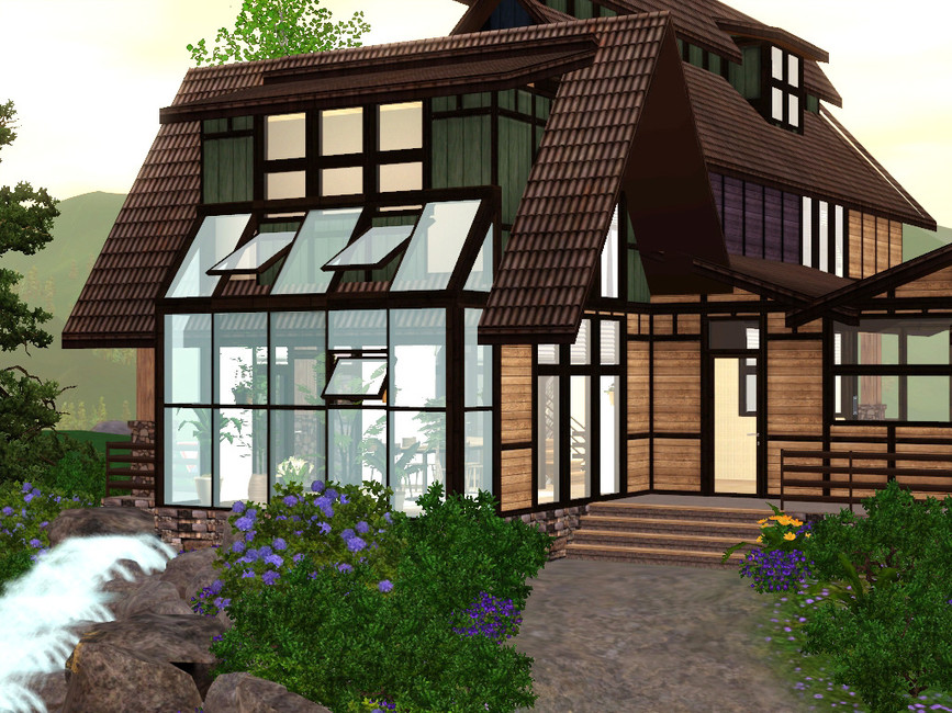 The Sims Resource - Rustic Mountain Lodge