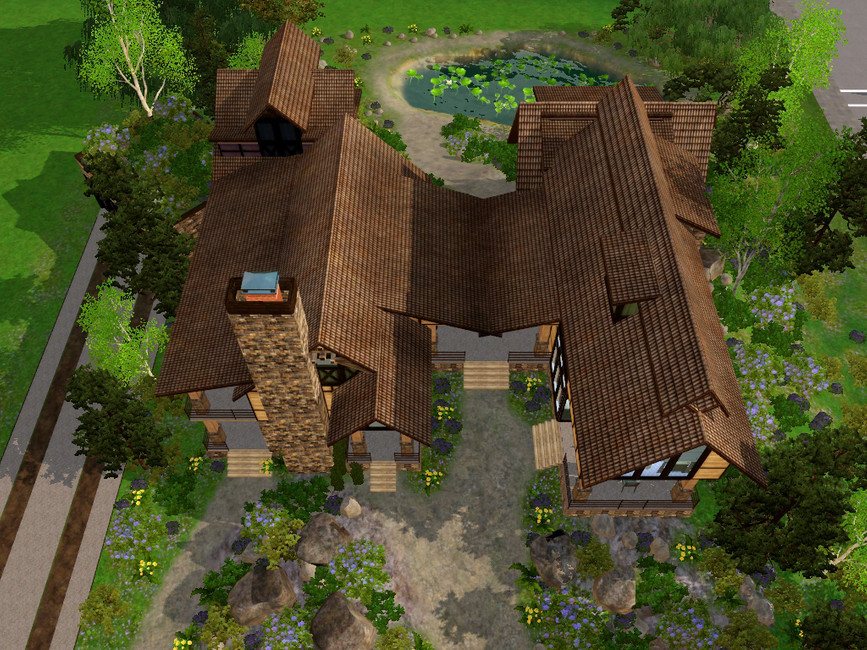 The Sims Resource - Rustic Mountain Lodge