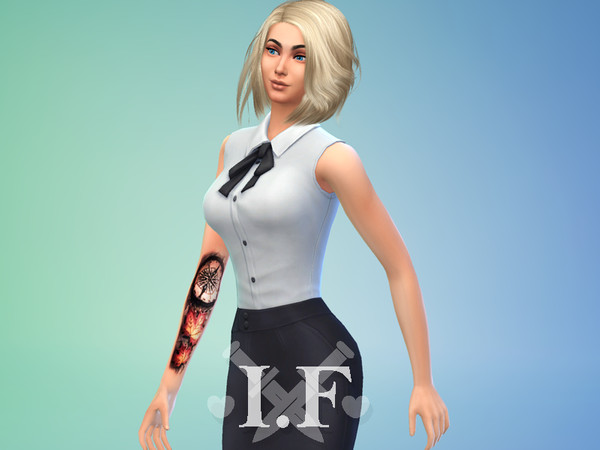 The Sims Resource | Compass Tattoo Arm Right