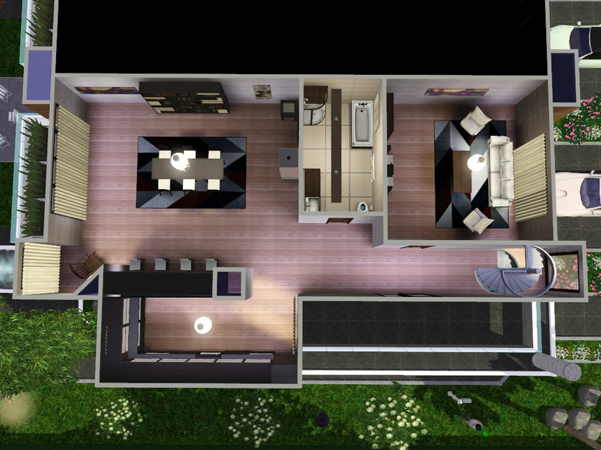 The Sims Resource - Modern Row Houses