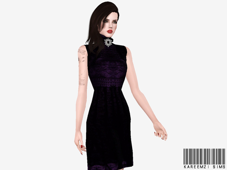The Sims Resource - Gothic Victorian Lace Dress