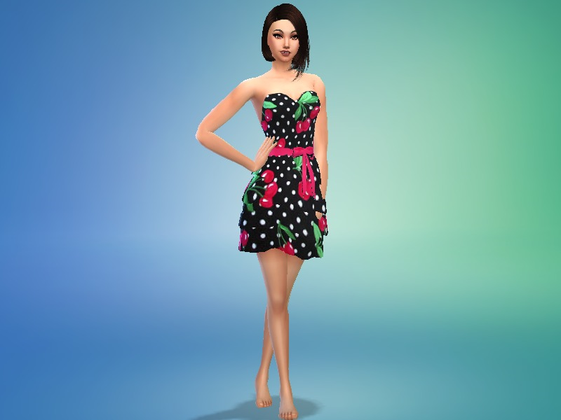 The Sims Resource | Adult Cherry Dress