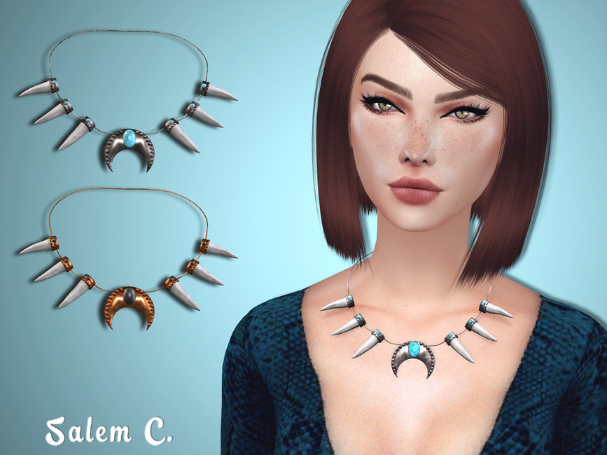 The Sims Resource - Fangs Necklace