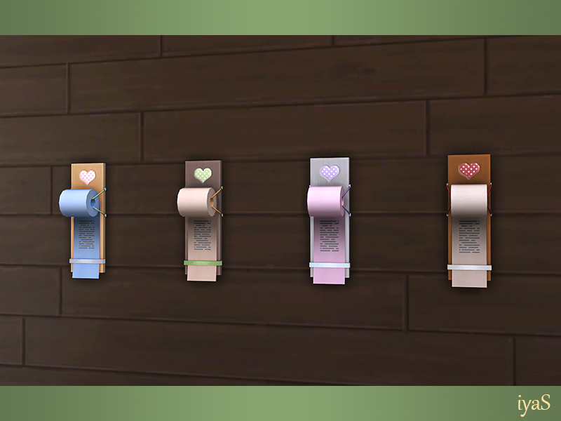 The Sims Resource | Wall Decor with a Roll of Paper, v 1