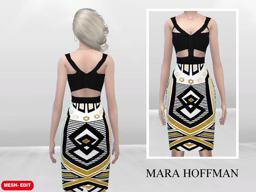 The Sims Resource - Isis Bondage Dress