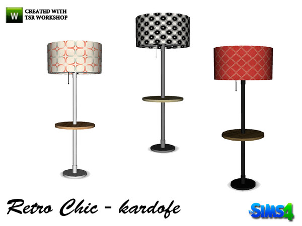 The Sims Resource | kardofe_Retro Chic_FloorLamp