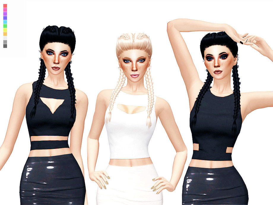 The Sims Resource | Cut-out Top Variations