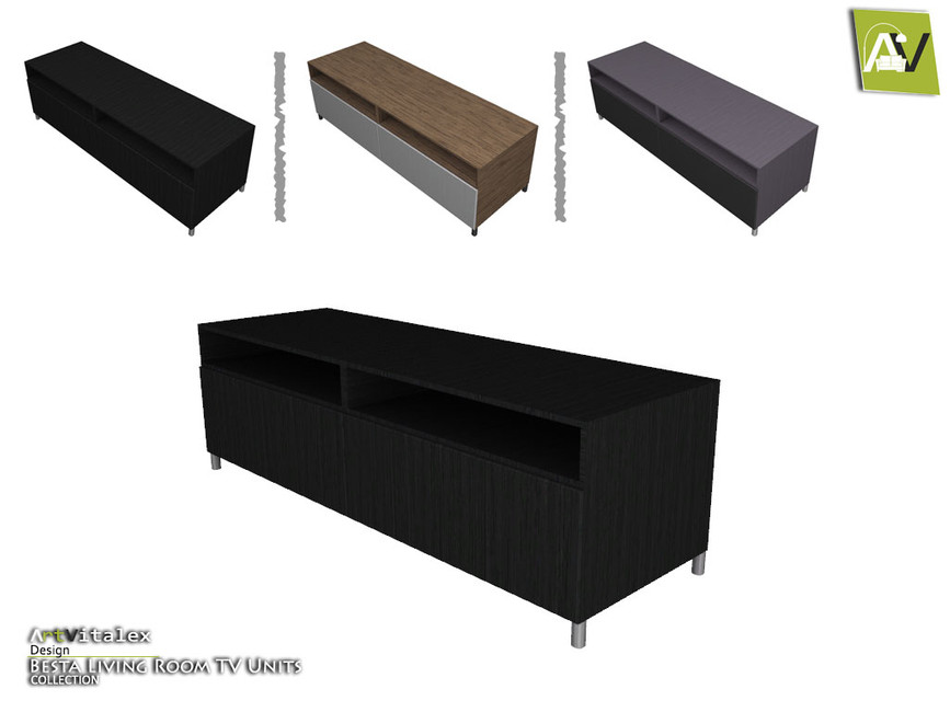 The Sims Resource - Besta TV Unit Main Cabinet