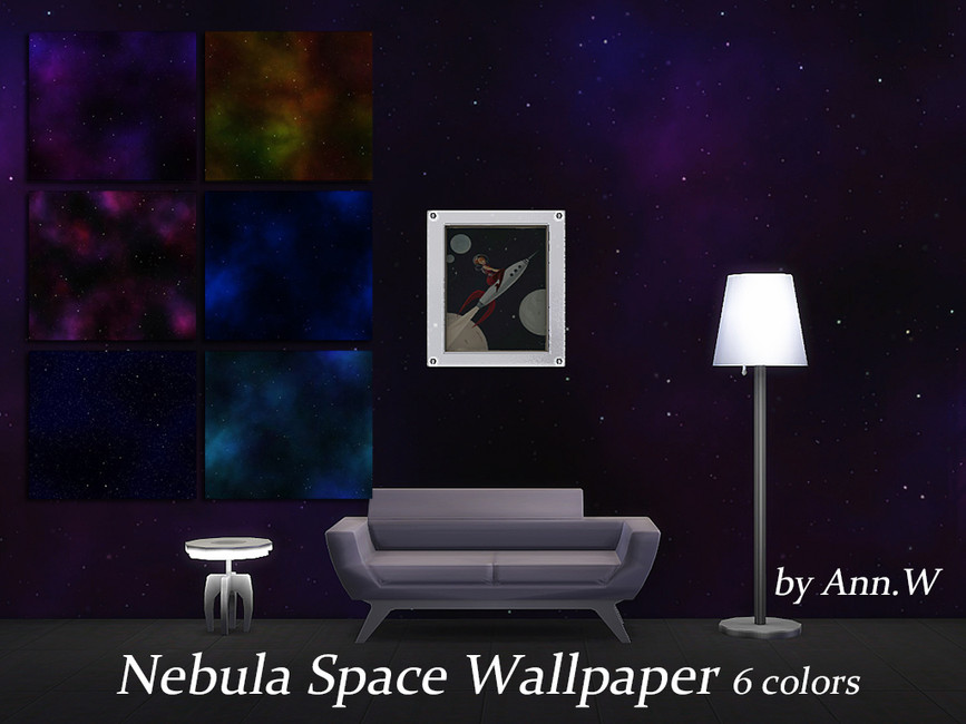 The Sims Resource - Nebula Space Wallpaper