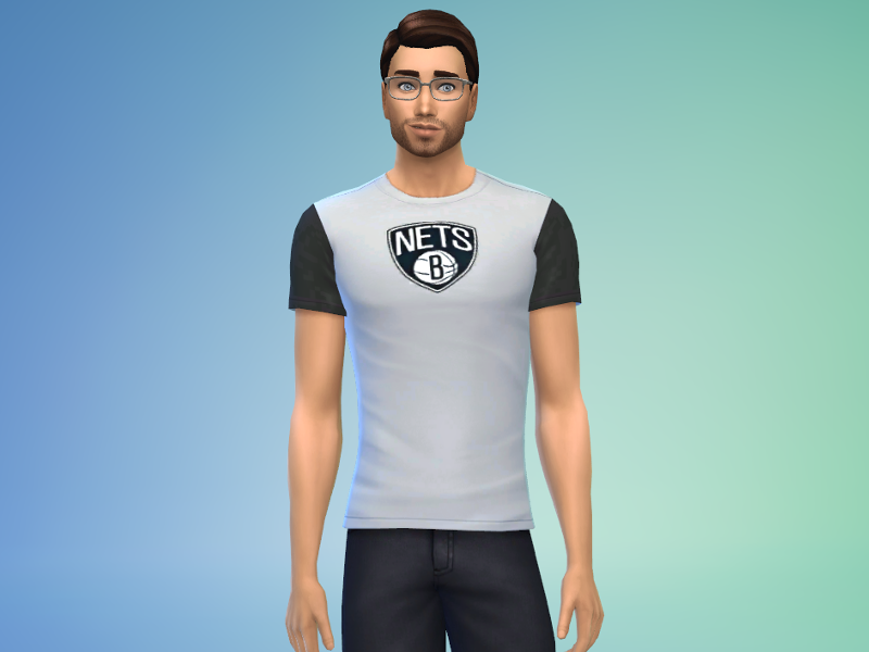 The Sims Resource | Mens Nets Fan Tee