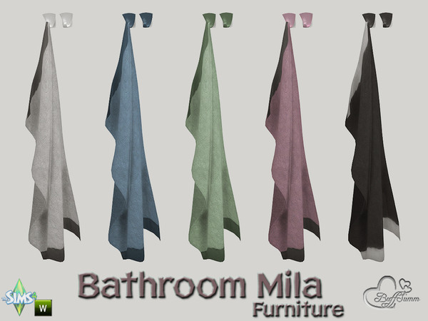The Sims Resource | Mila Bath Towel (Wallhanging)