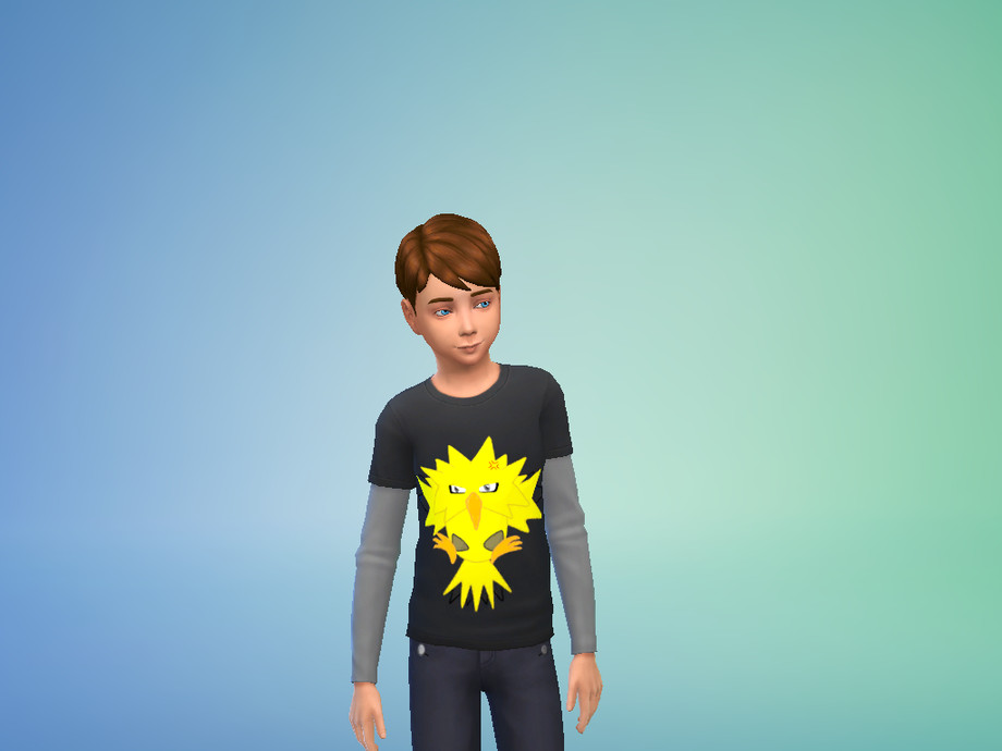 The Sims Resource | Zapdos Kid Shirt