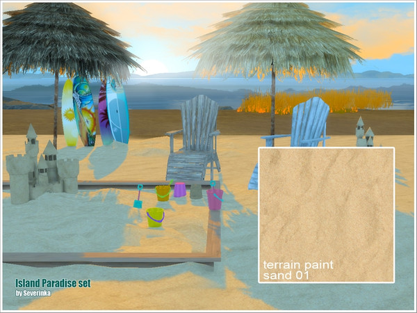 The Sims Resource | [Island Paradise] Sand terrain01