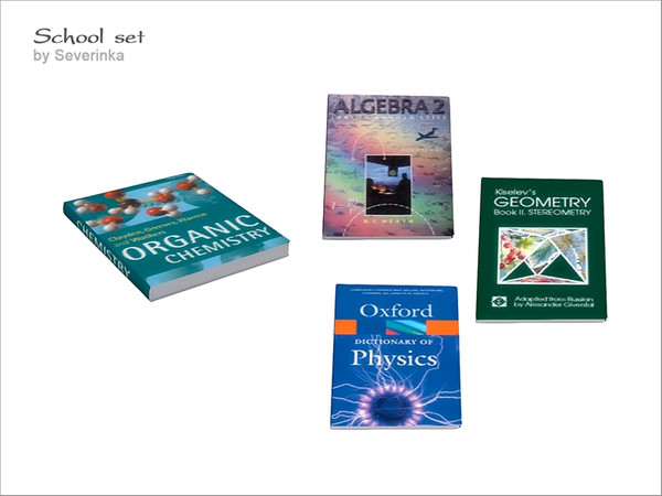 The Sims Resource - [School set] - School textbook Eng