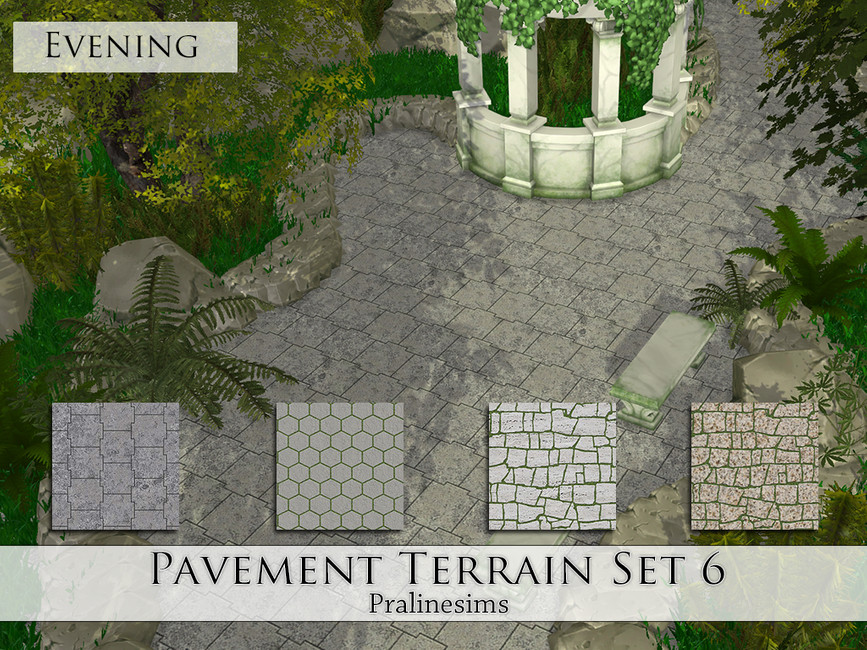 The Sims Resource - Pavement Terrain Set 6