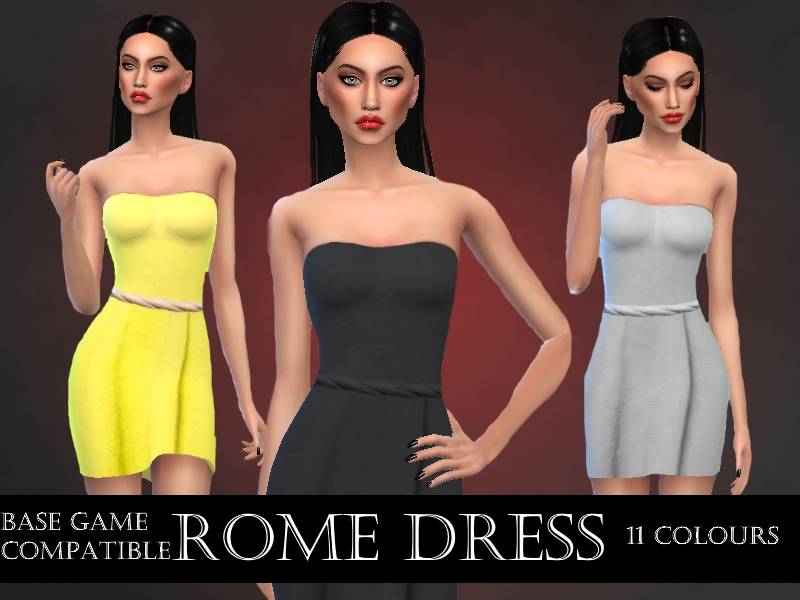 The Sims Resource | ROME DRESS