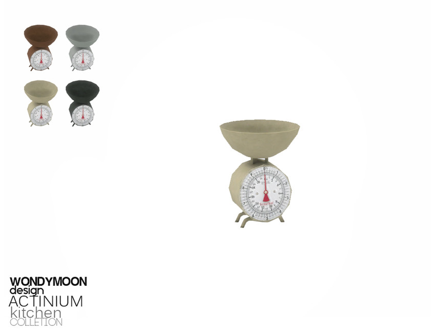 The Sims Resource - Actinium Kitchen Scales