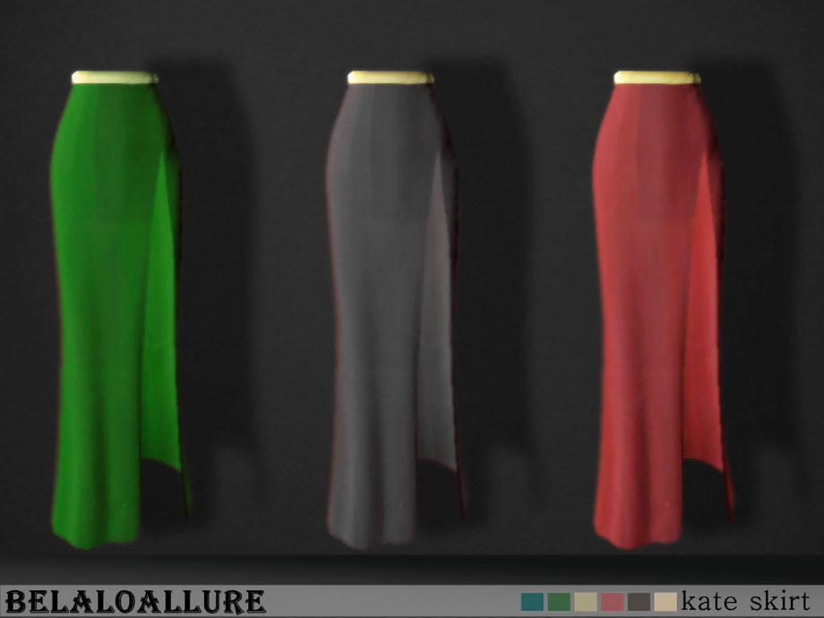 The Sims Resource | belaloallure_kate skirt accessory