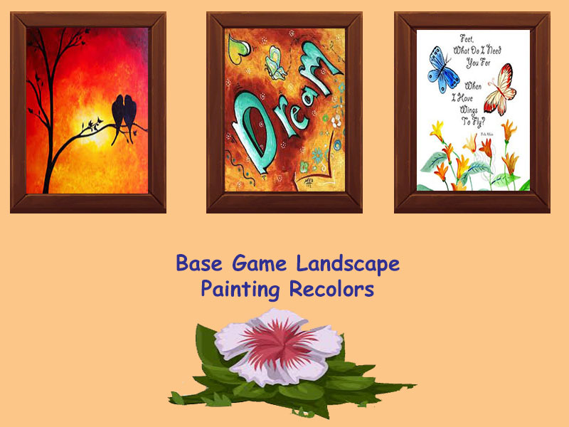 The Sims Resource | Base Game Painting Recolor
