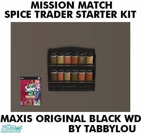 The Sims Resource | TL - MM Spice Trader Kit OrigBlackWd