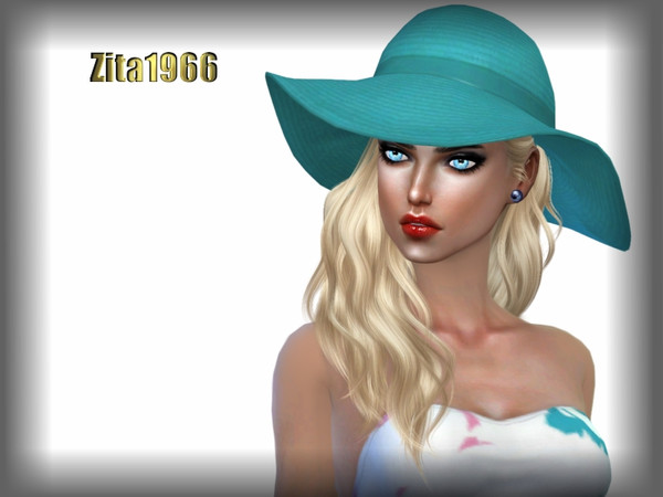 The Sims Resource | BLUE FEMALE HAT