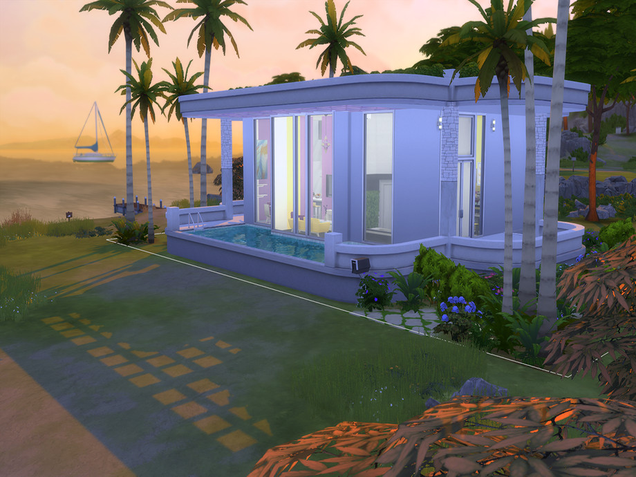The Sims Resource | Sunset Breeze Modern House