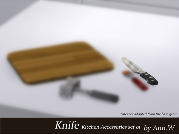 The Sims Resource | Knife - Kitchen Accessories Set 01
