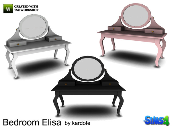 The Sims Resource | kardofe_Bedroom Elisa_Dressing table