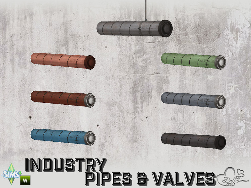 The Sims Resource - Industry Pipes Hanging 1x1