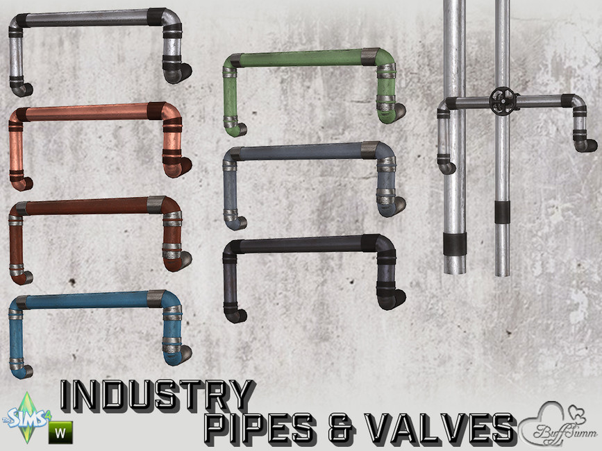 The Sims Resource - Industry Pipes S-Pipe Right Horizontal