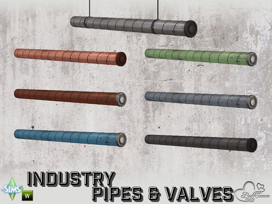 The Sims Resource - Industry Pipes Hanging 2x1