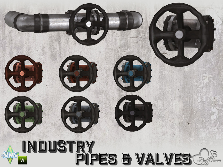 The Sims Resource | Industry Pipes Valve Small Horizontal