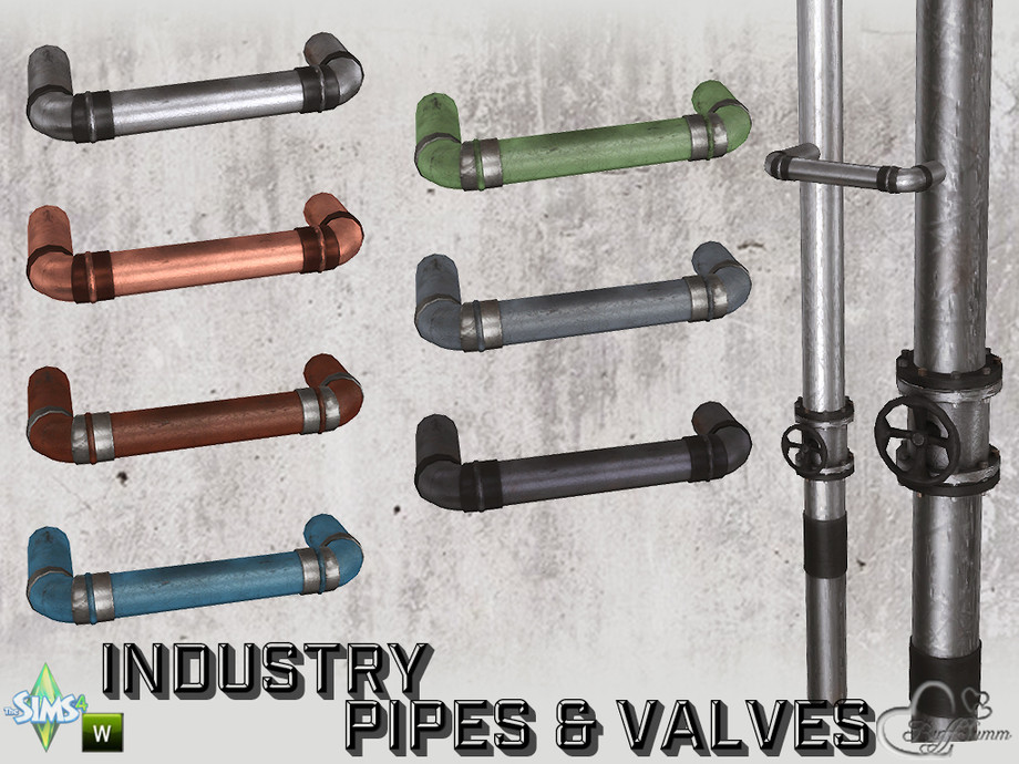 The Sims Resource | Industry Pipes U-Pipe Left