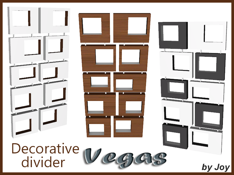 The Sims Resource | Decorative divider Vegas(for medium wall)