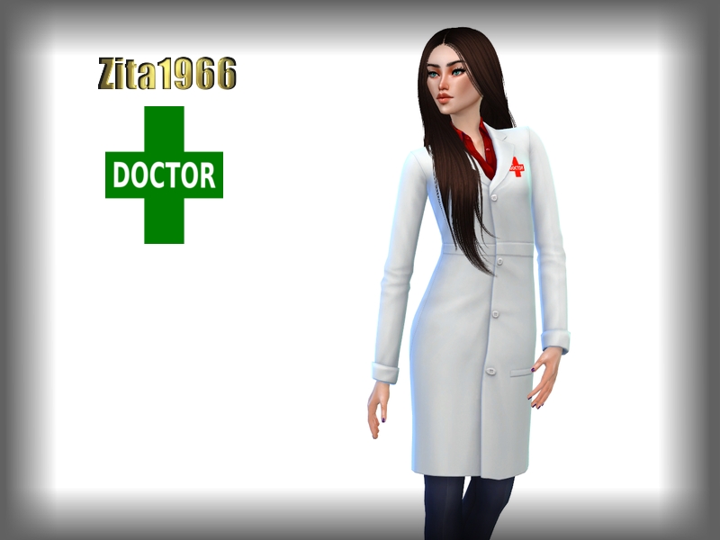 The Sims Resource | DOCTOR FEMALE JACKET - Get to Work needed