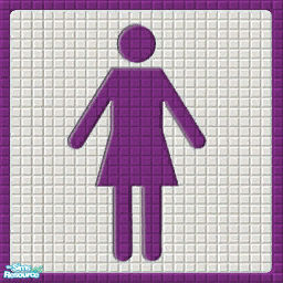 The Sims Resource - Ladies Room Tiles - Purple