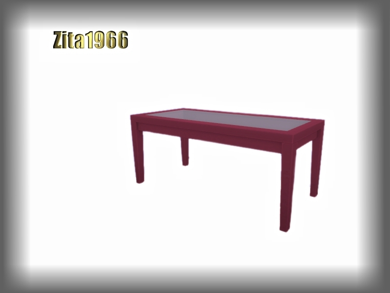The Sims Resource | RETRO PINK DINING TABLE