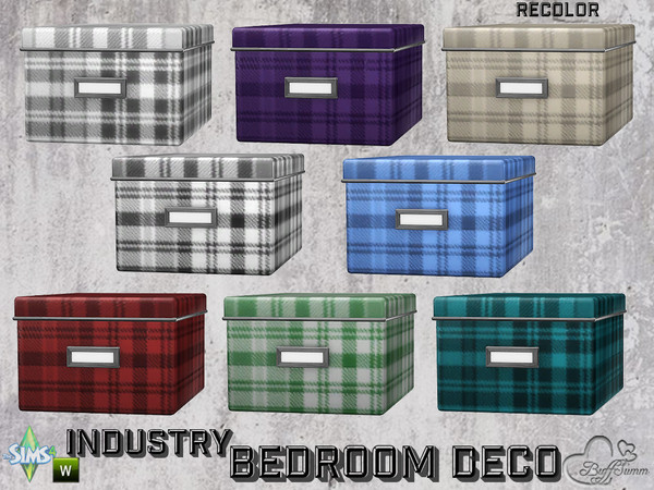 The Sims Resource | Bedroom Industry Deco Box Recolor 1