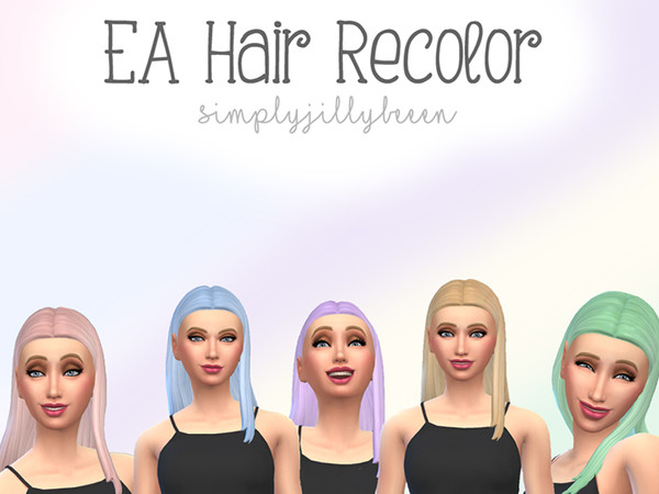 The Sims Resource | EA Hair Recolor - simplyjillybeeen - Get Together ...
