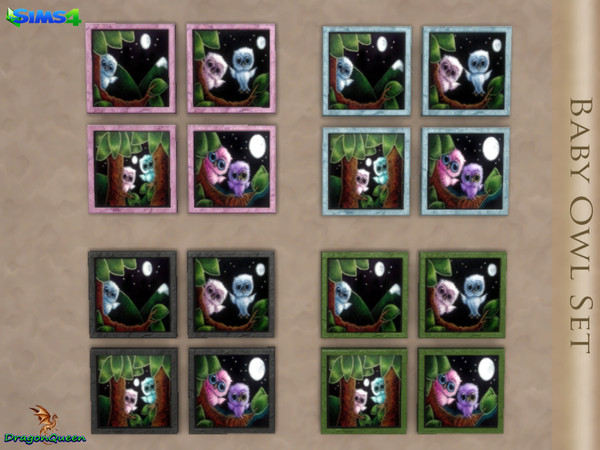 The Sims Resource | Baby Owl Set