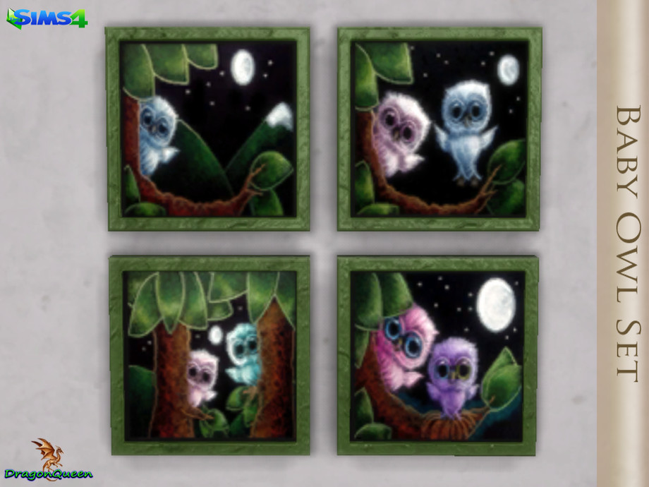The Sims Resource | Baby Owl Set
